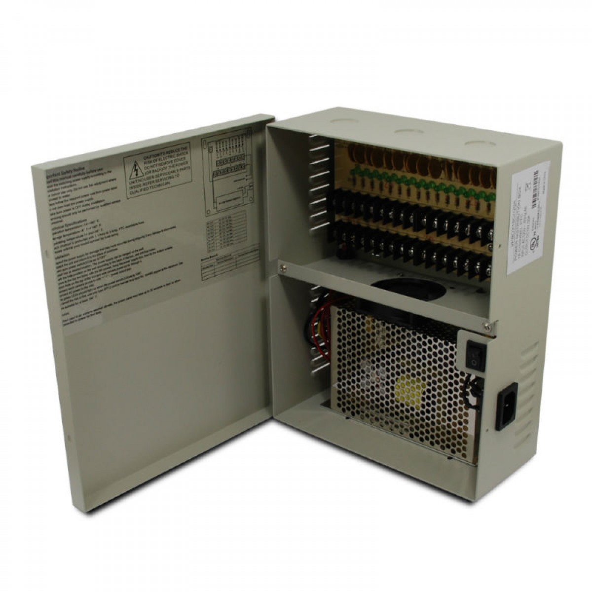 18 CH 20Amp DC12V Power Supply Box. PTC UL Listed - Power Distribution ...